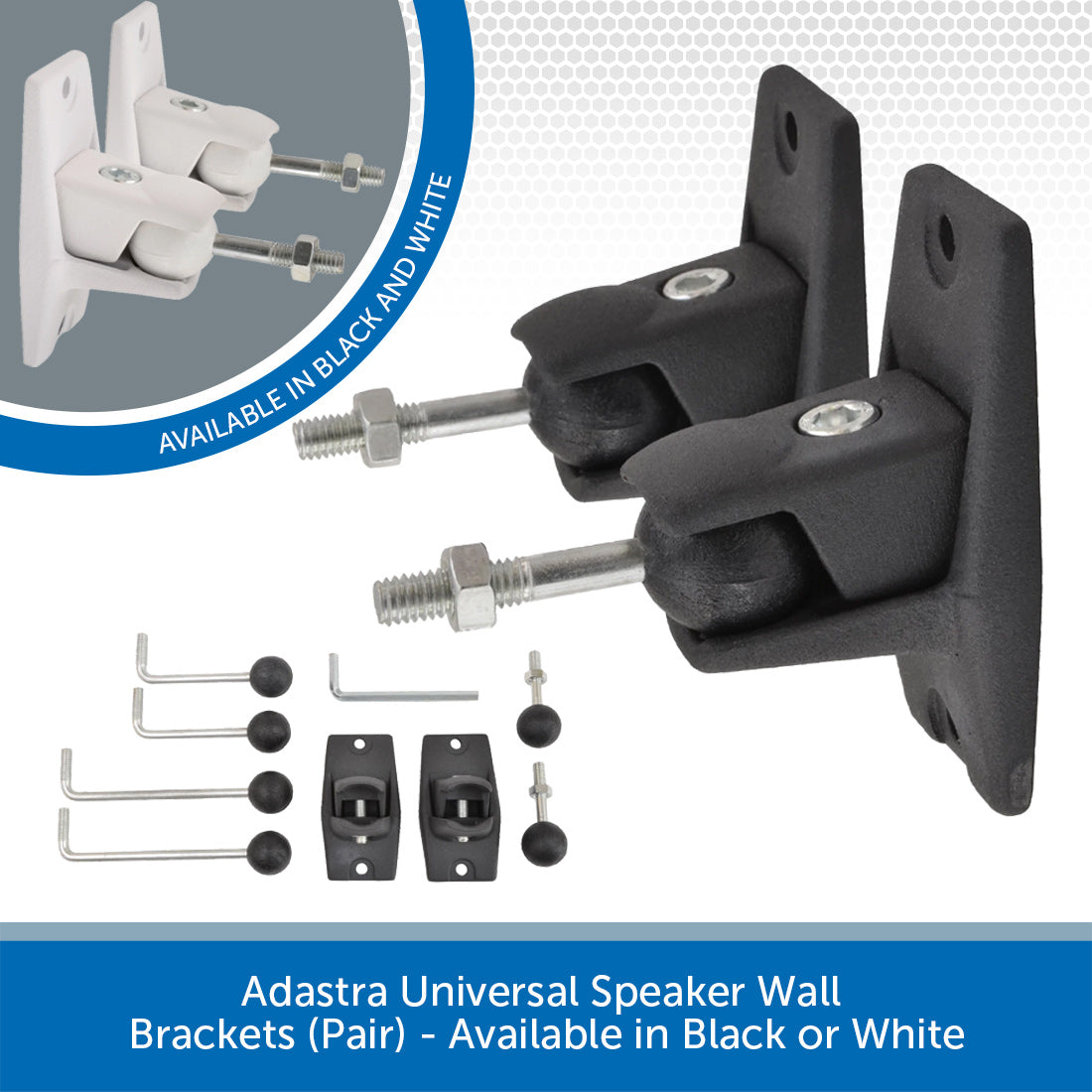 Adastra Universal Speaker Wall Brackets (Pair) | Audio Volt