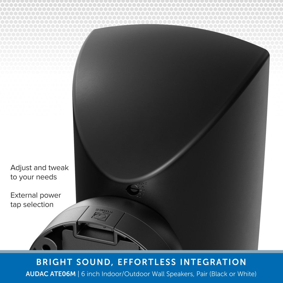 AUDAC ATEO6M 6" Indoor/Outdoor Wall Speakers IP66, Pair | Audio Volt