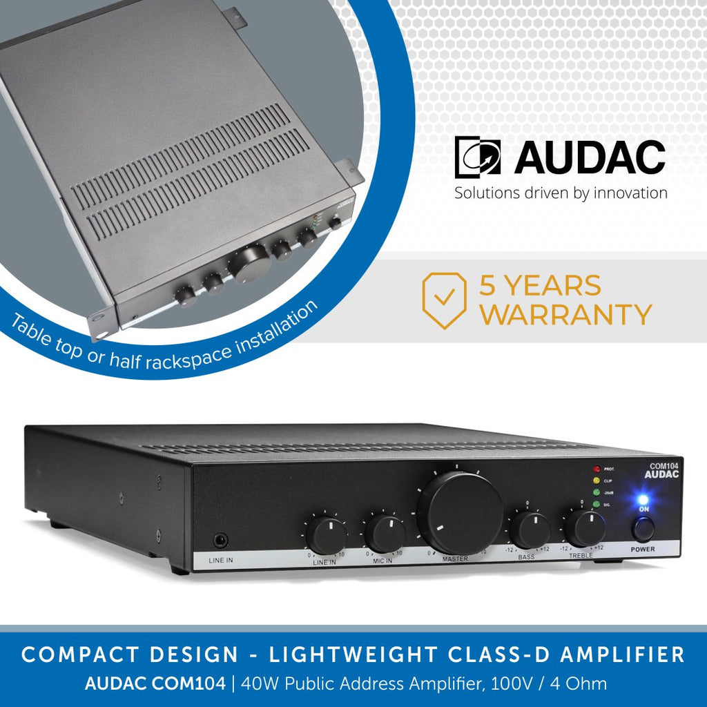 AUDAC - Multi-channel amplifiers & premium background audio speakers
