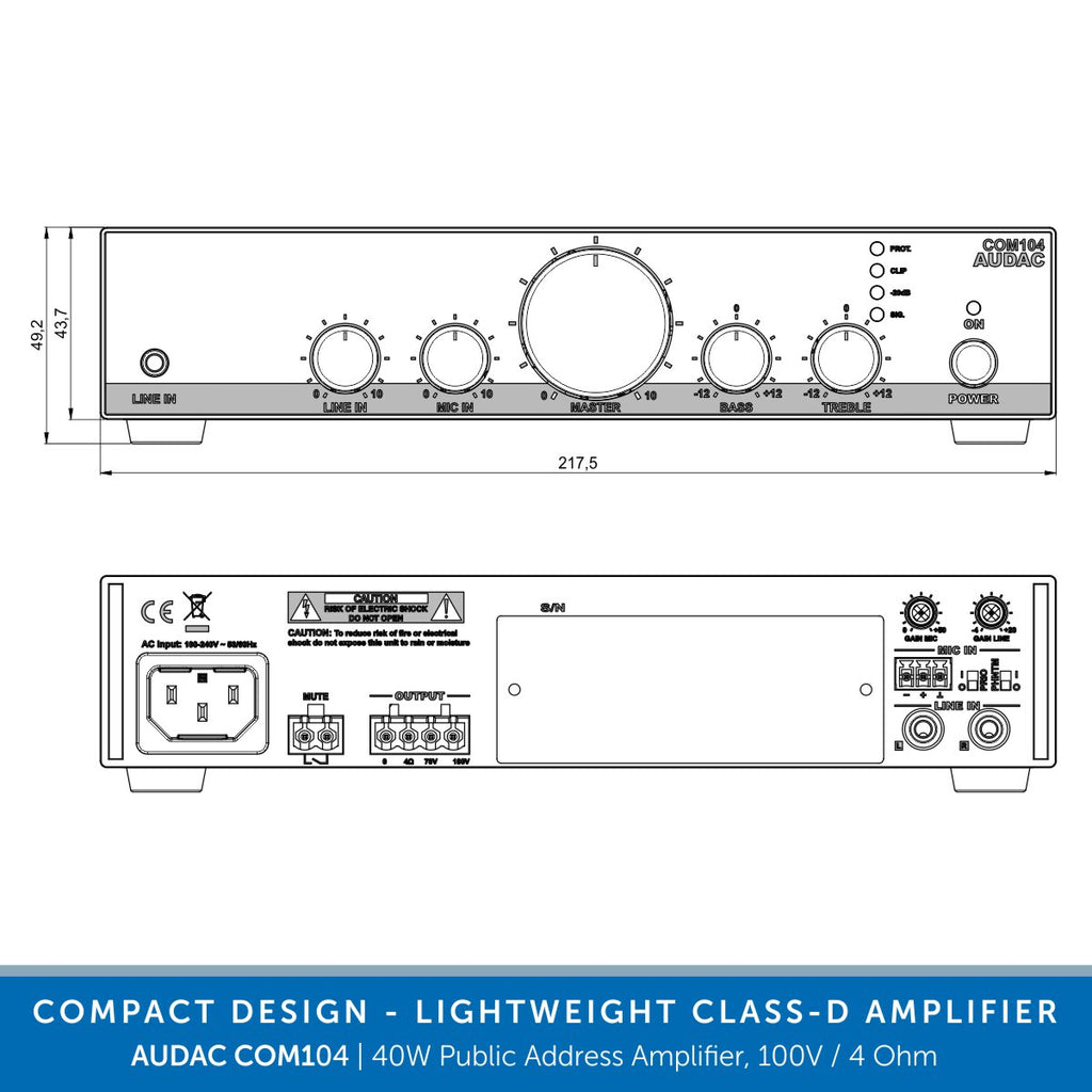 AUDAC - Multi-channel amplifiers & premium background audio speakers