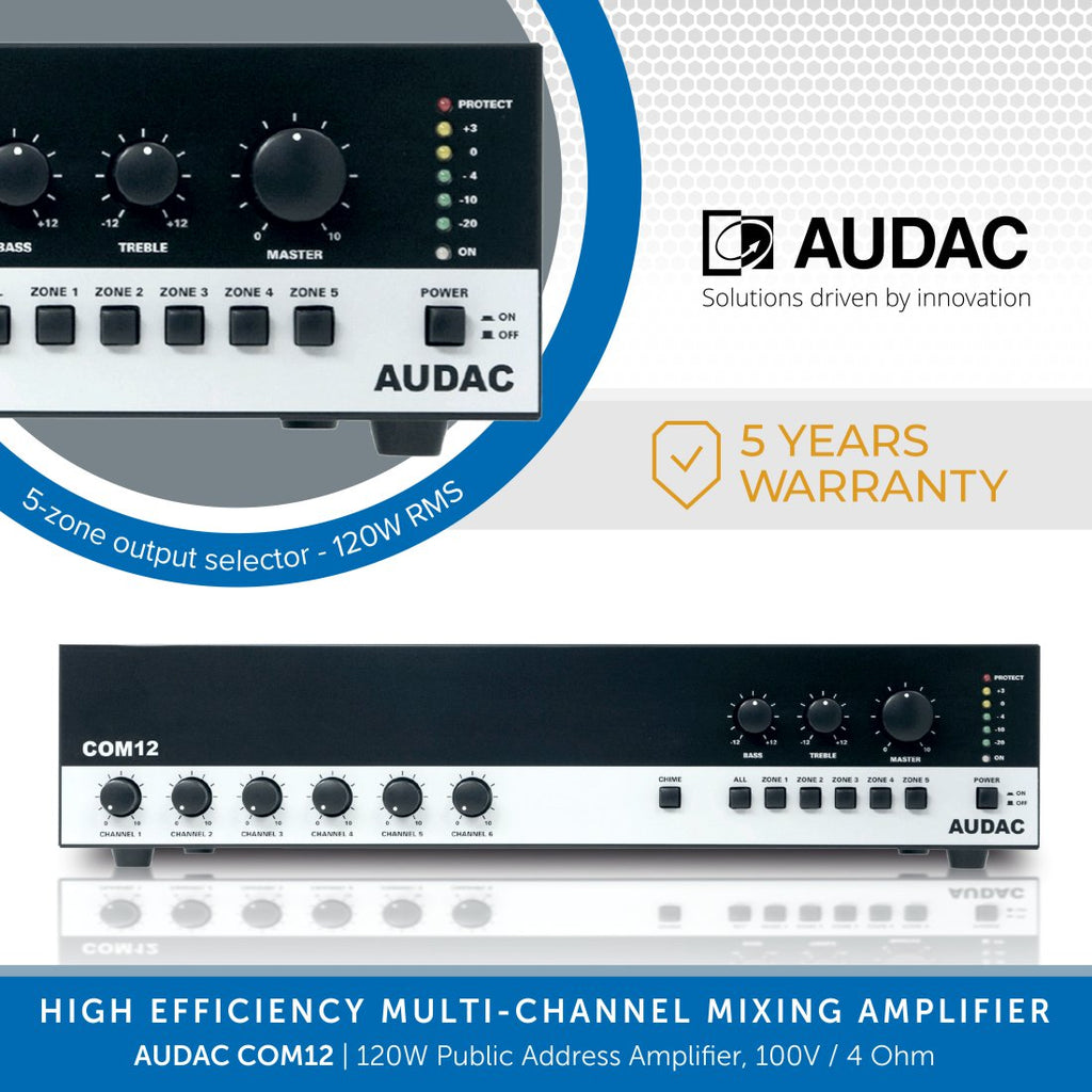 AUDAC - Multi-channel amplifiers & premium background audio speakers