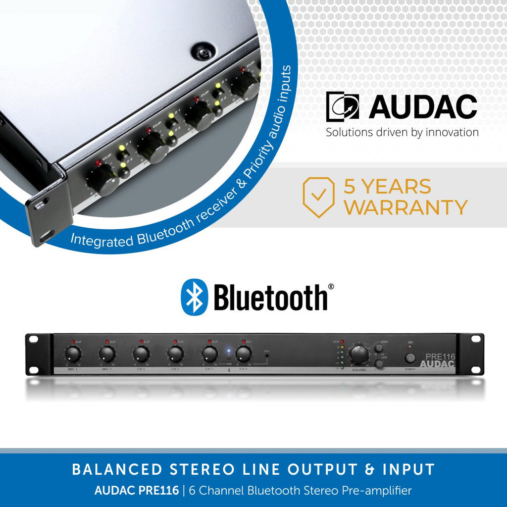 AUDAC - Multi-channel amplifiers & premium background audio speakers