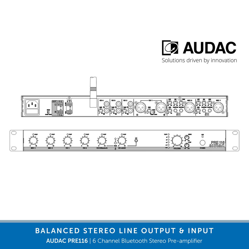 AUDAC - Multi-channel amplifiers & premium background audio speakers