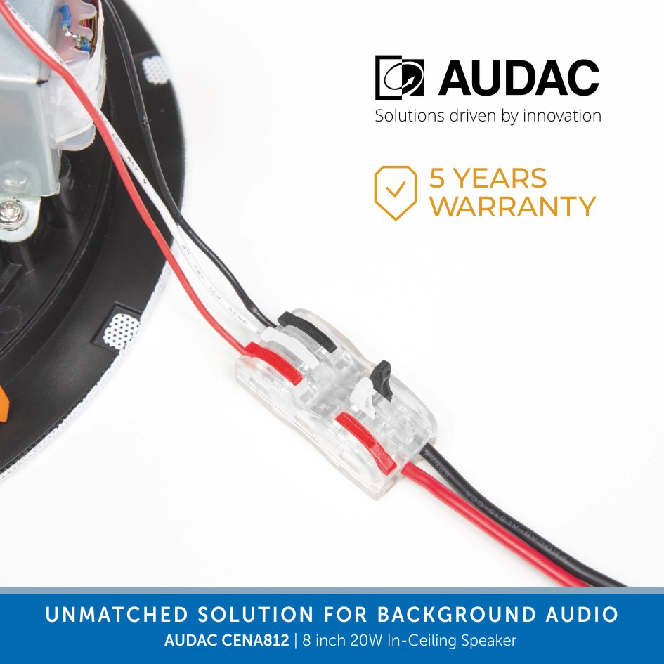 AUDAC CENA812W Premium 6.5 inch In-Ceiling Speaker | Audio Volt