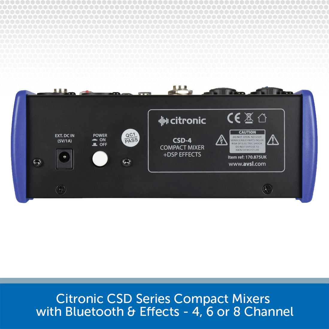 Citronic CSD Series Compact Mixers w/ Bluetooth & Effects | Audio Volt