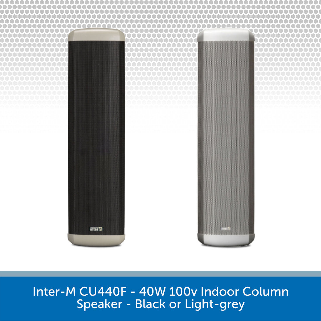 Inter-M CU440F 40W 100V Column Speaker - Black or Light-grey | Audio Volt