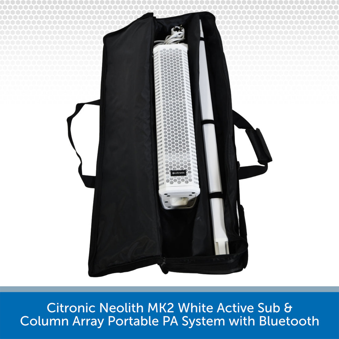 Citronic Neolith MK2 White Active Sub & Column PA System | Audio Volt