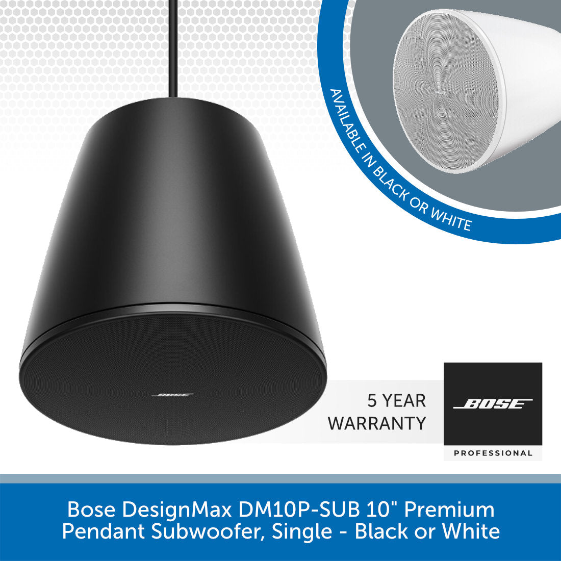 Bose DesignMax DM10P-SUB 10" Pendant Subwoofer, Single | Audio Volt