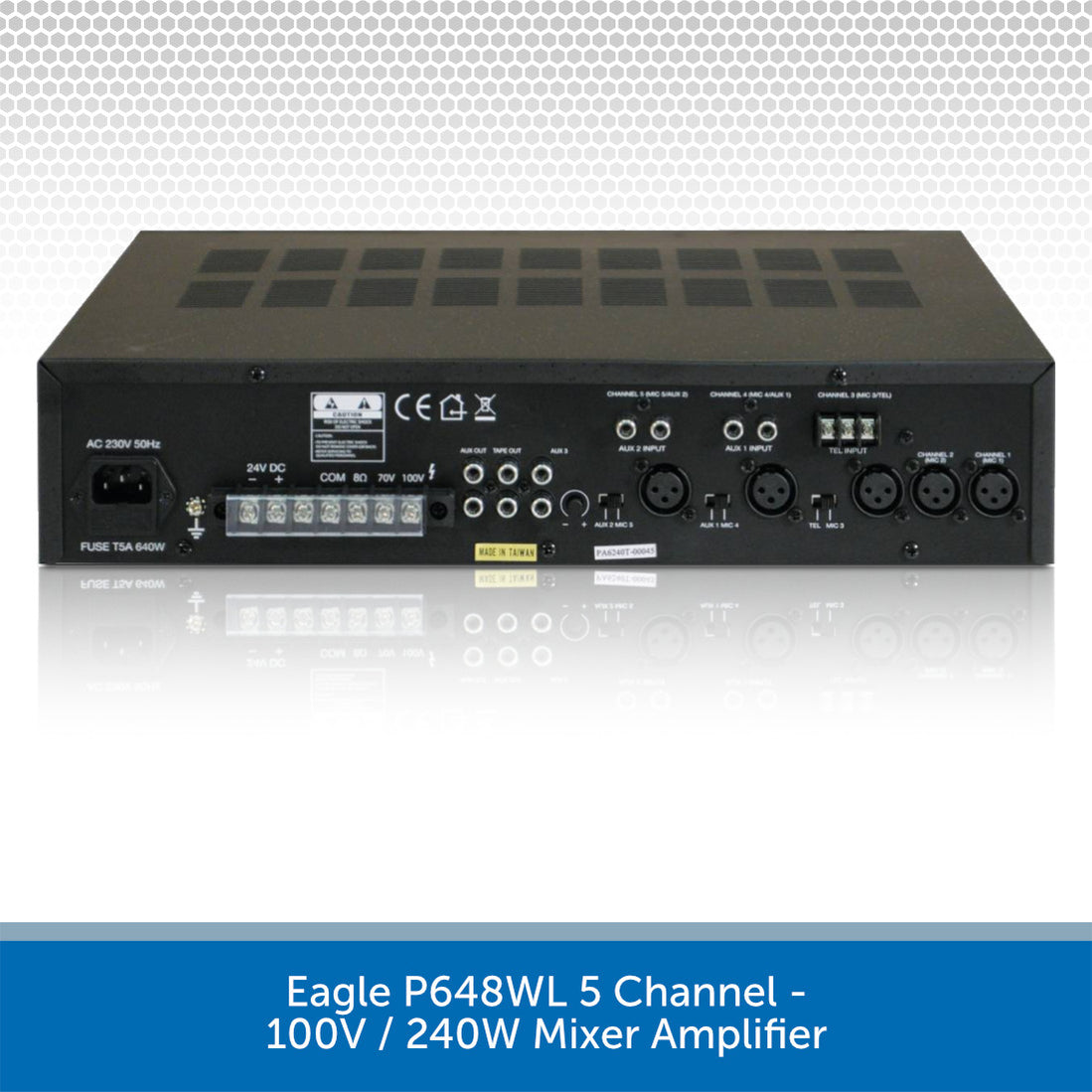 Eagle P648WL 240w 5 Input 100V Mixer Amplifier | Audio Volt