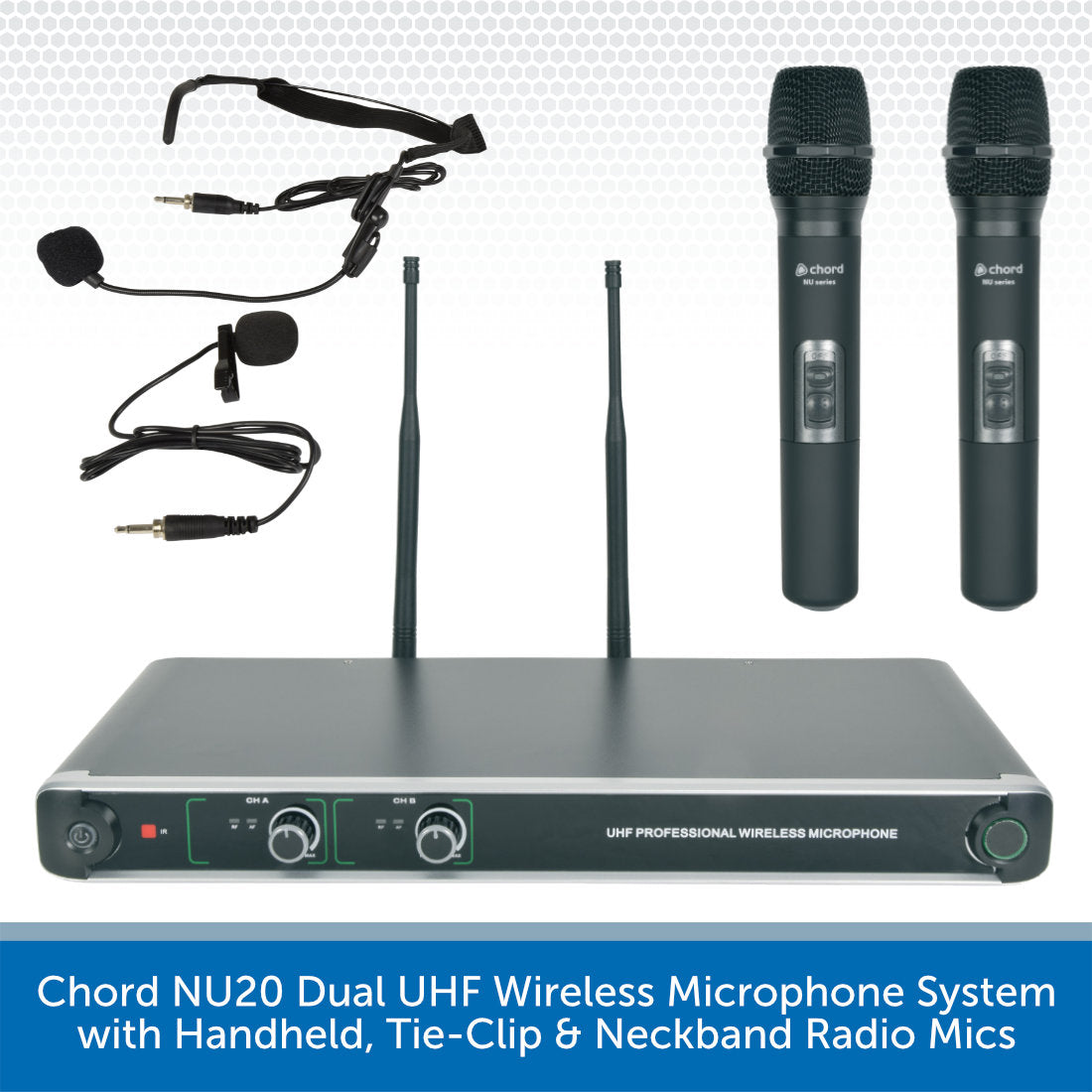 Chord NU20 Wireless Handheld or Lavalier Mic System | Audio Volt