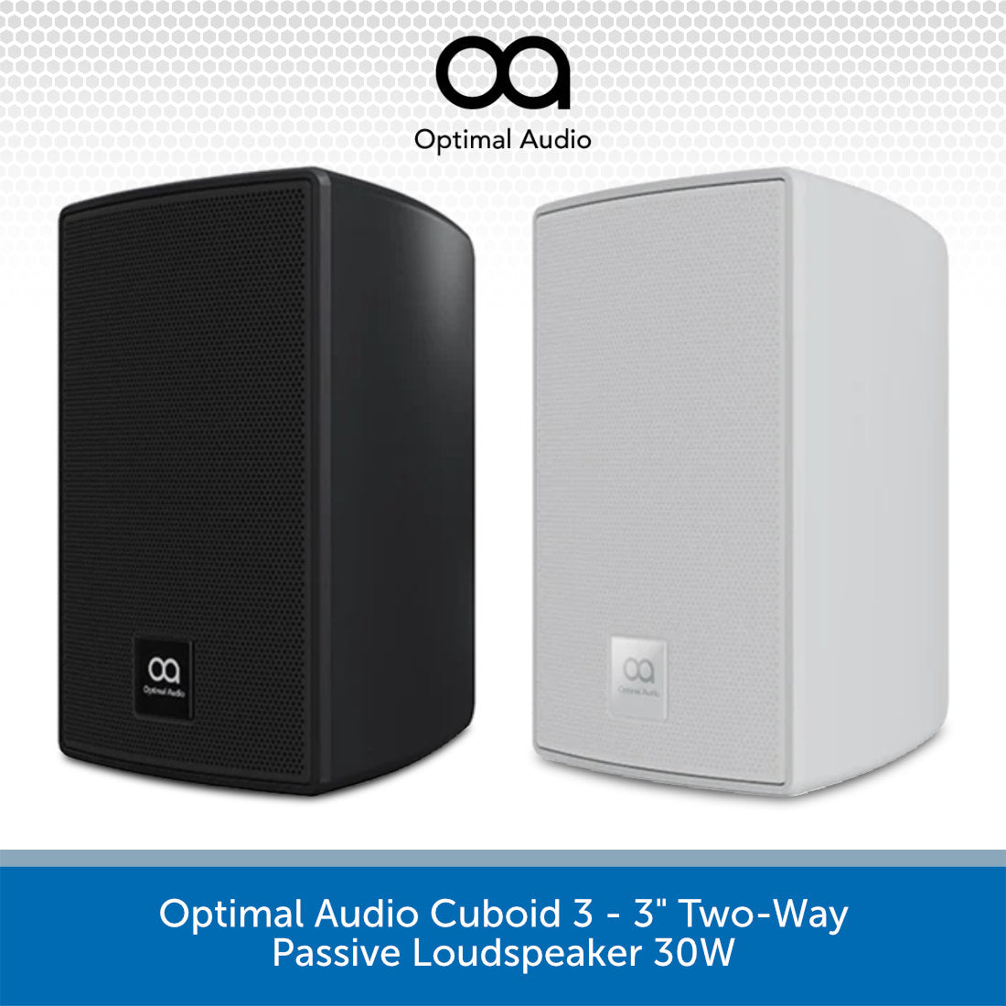 Optimal Audio Cuboid 3 - 3" 2-Way Passive Loudspeaker 30W | Audio Volt
