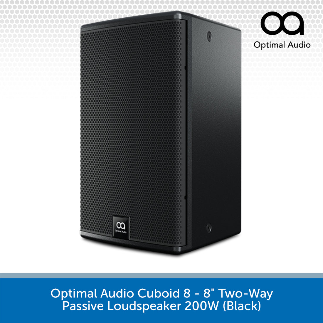 Optimal Audio Cuboid 8 - 8" 2-Way Passive Loudspeaker 200W |Audio Volt