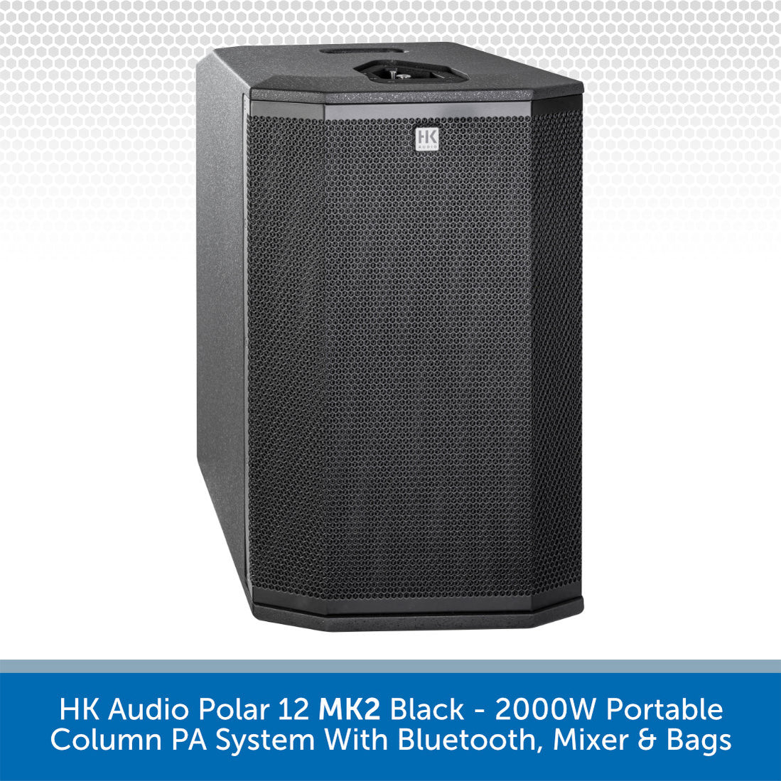 HK Audio Polar 12 MK2 Black Pair Column PA System | Audio Volt