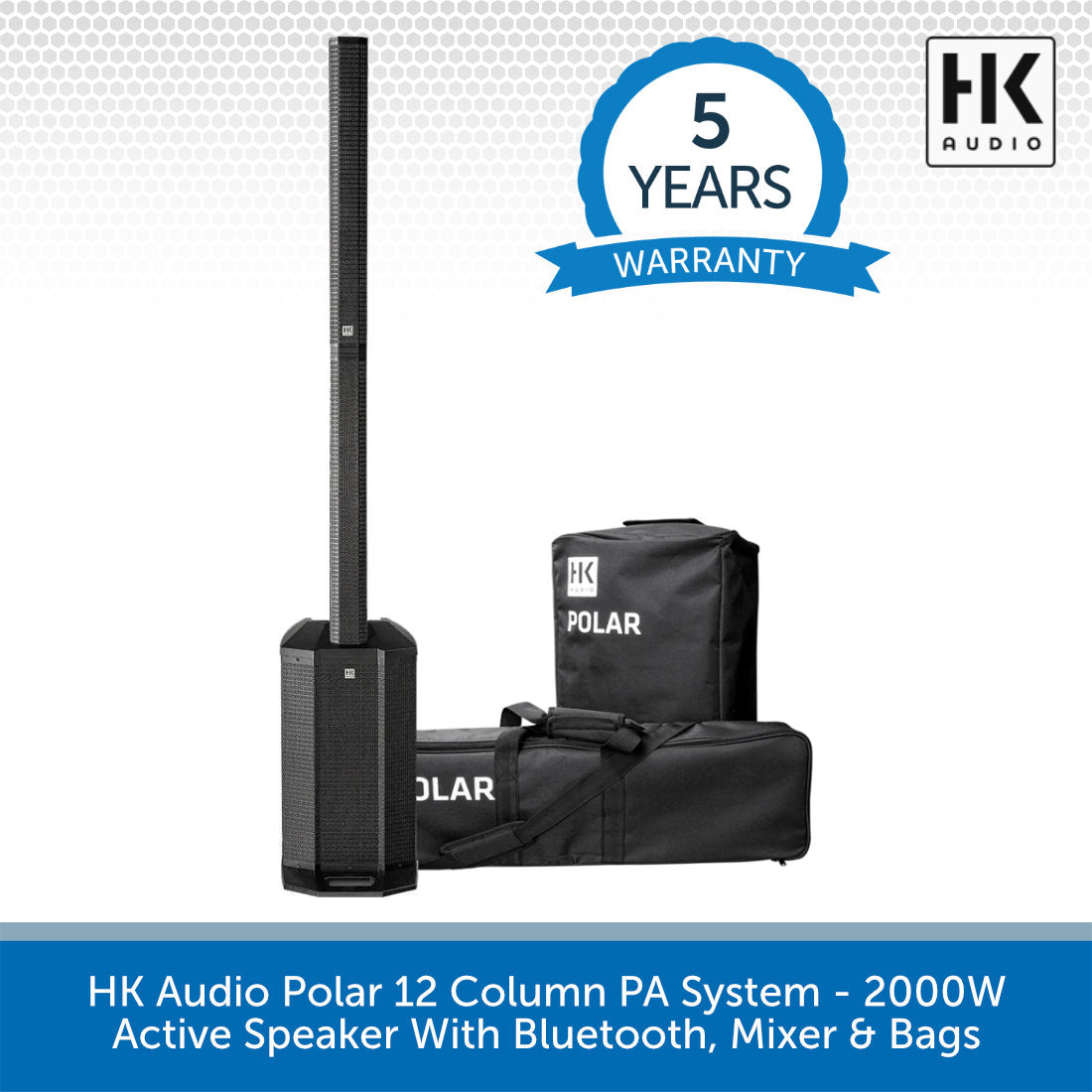 HK Audio Polar 12 Portable Column PA System + Bluetooth | Audio Volt