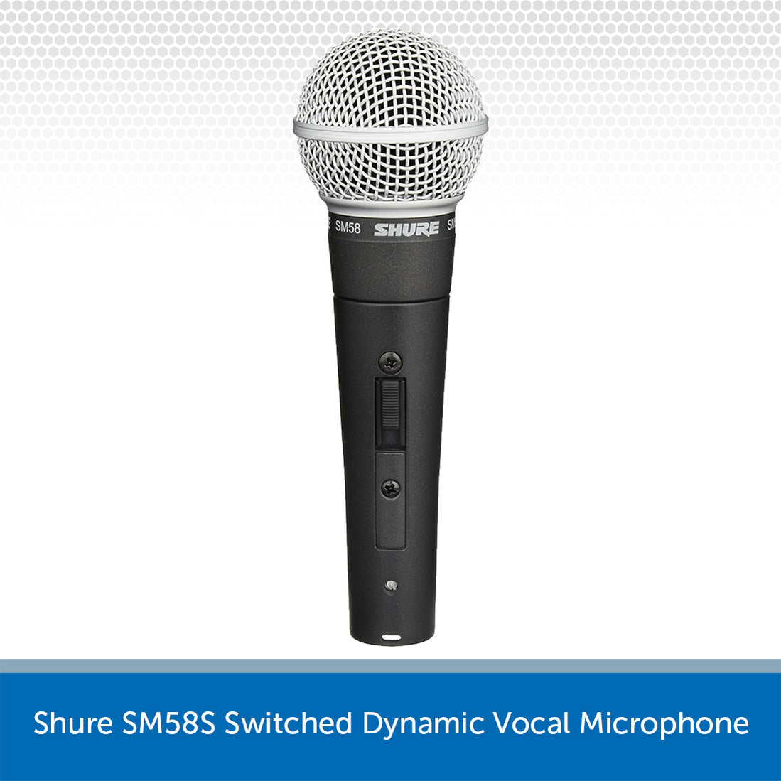 Shure SM58S Switched Dynamic XLR Vocal Microphone | Audio Volt