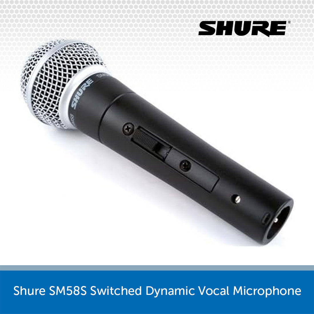 Shure SM58S Switched Dynamic XLR Vocal Microphone | Audio Volt