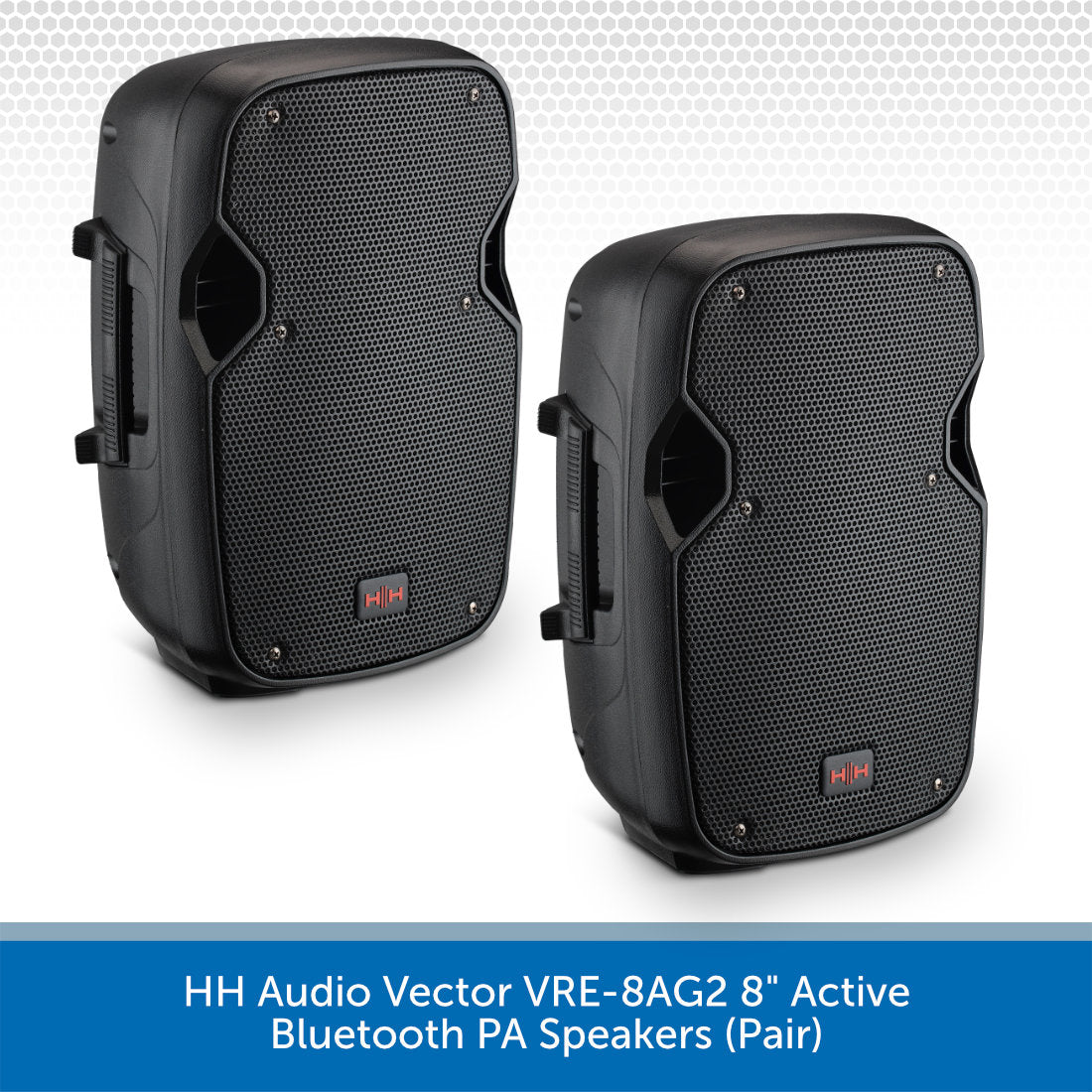 HH Vector VRE-8AG2 Active Bluetooth PA Speakers, Pair | Audio Volt