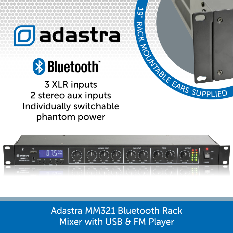 Bluetooth Audio Mixers - Rack Mount & Desktop | Audio Volt