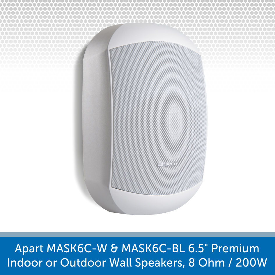 Apart MASK6C-BL & MASK6C-W 6.5" Two-Way Loudspeakers | Audio Volt