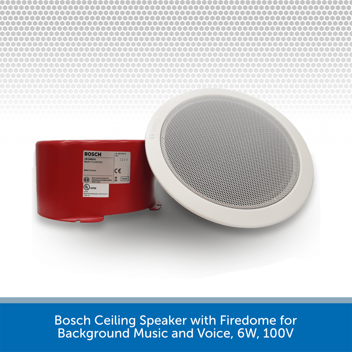 Bosch Ceiling Speaker with Firedome for BGM and Voice