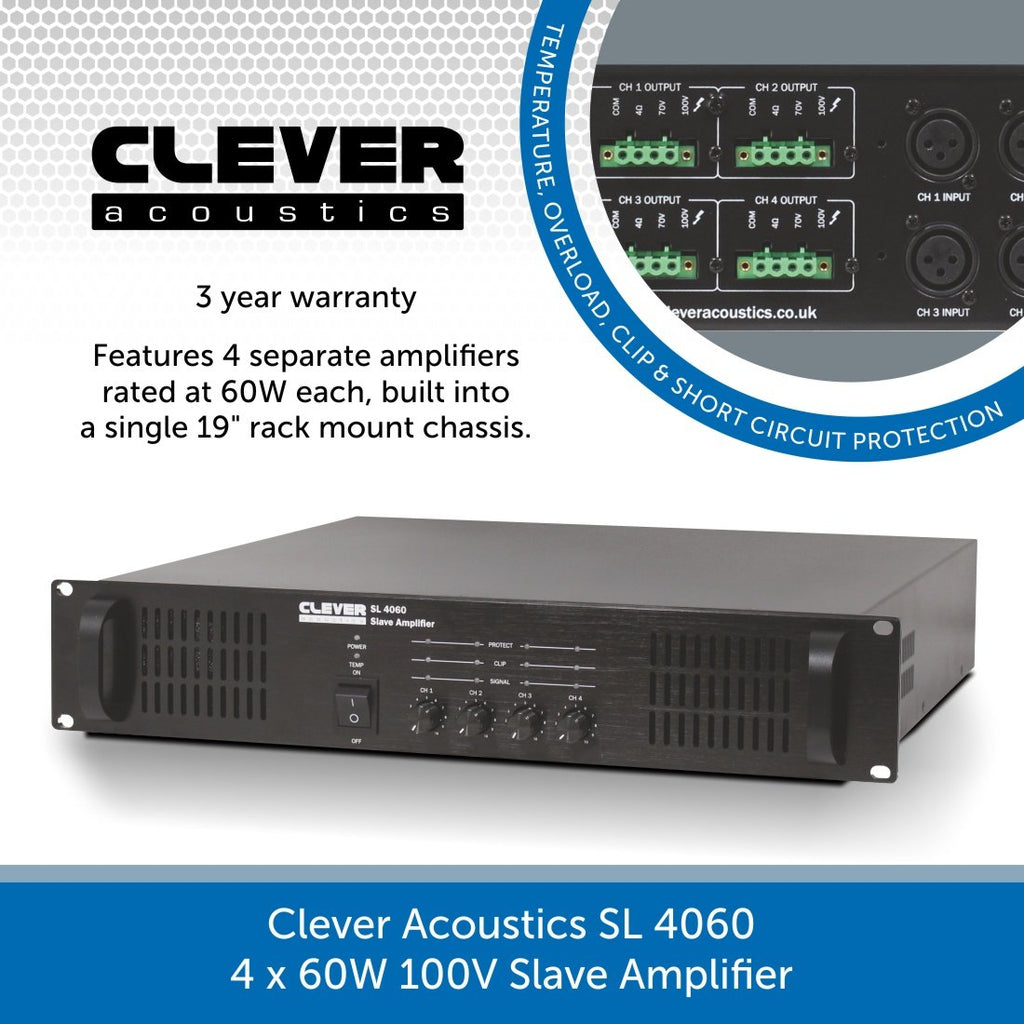 100V Line Slave & Power Amplifiers | Audio Volt