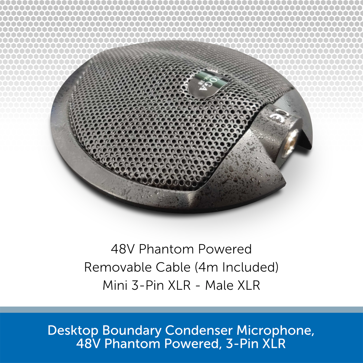 Desktop Boundary Condenser Microphone 48V Phantom Powered | Audio Volt