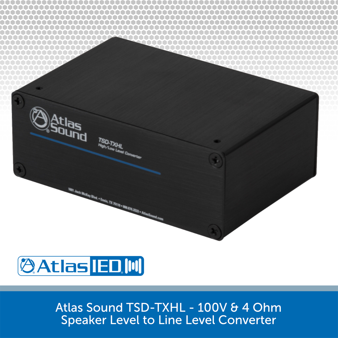 Atlas Sound TSD Sound Masking White Noise Generator | Audio Volt